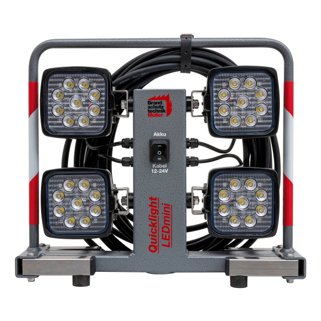 Beleuchtungseinheit MÜLLER Quicklight LEDmini 2.0, Rahmen grau, Anschluss 9-32 V, 10 m Leitung ...